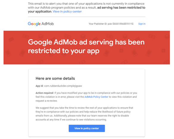 Xamarin - Complying with AdMob policies